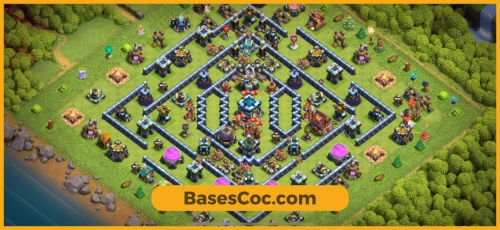 TH13 trophy Base - #TH1320055 | Basescoc.com