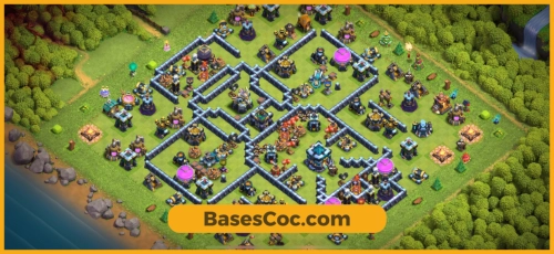 TH13 trophy Base - #TH1320055 | Basescoc.com