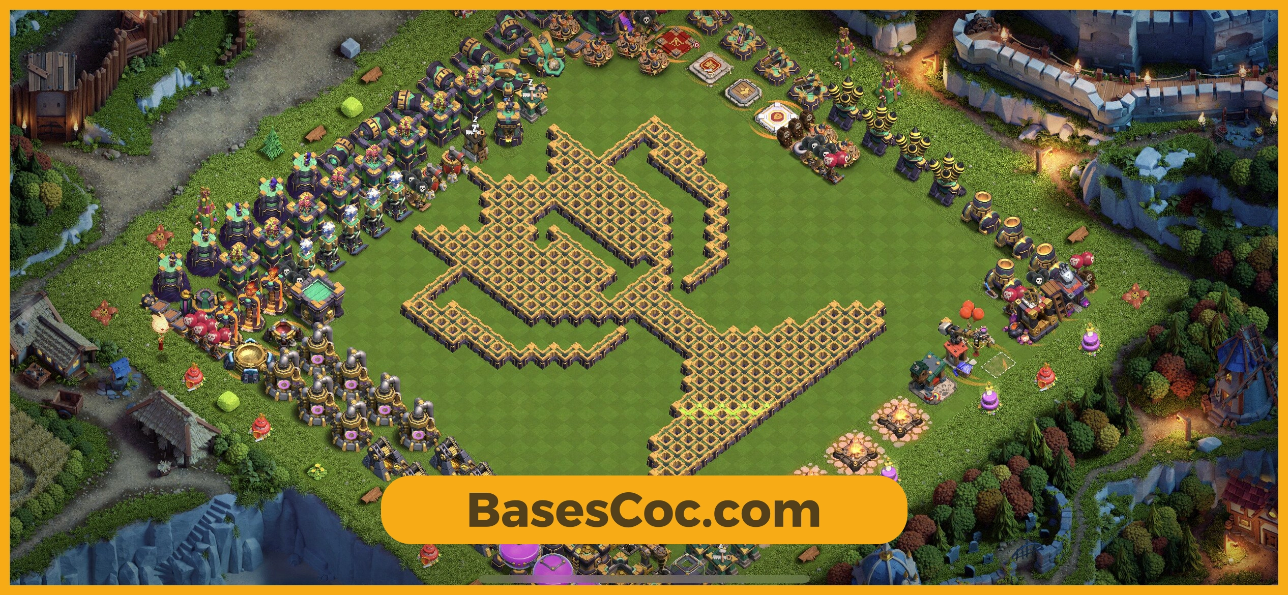TH14 Base troll - #TH1440016 | Basescoc.com